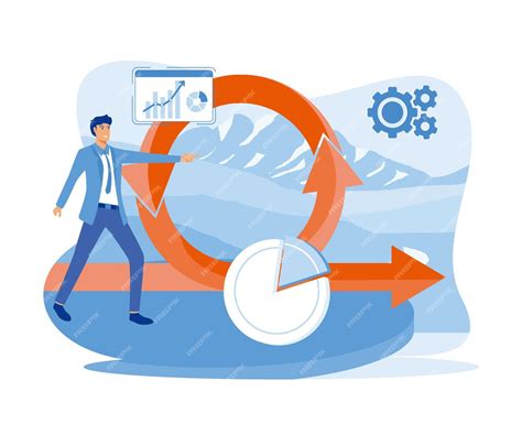 Premium Vector Agile Development Methodology Business Concept Agile Life Cycle For Software