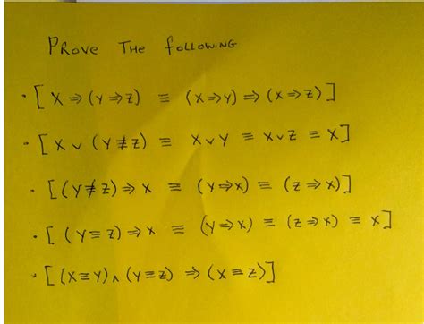 Solved Prove The Following Chegg