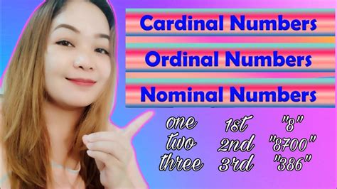 Cardinal Ordinal Nominal Numbers Youtube