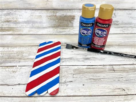 Popsicle Stick Firecracker Craft Single Girls Diy