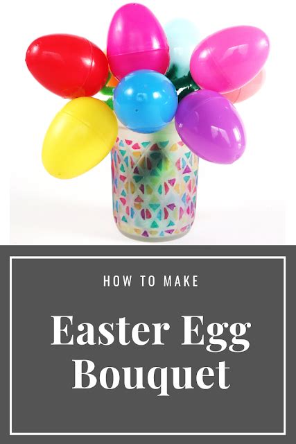 Erin Reed Makes Plastic Easter Egg Flowers W Etched Mosaic Mason Jar