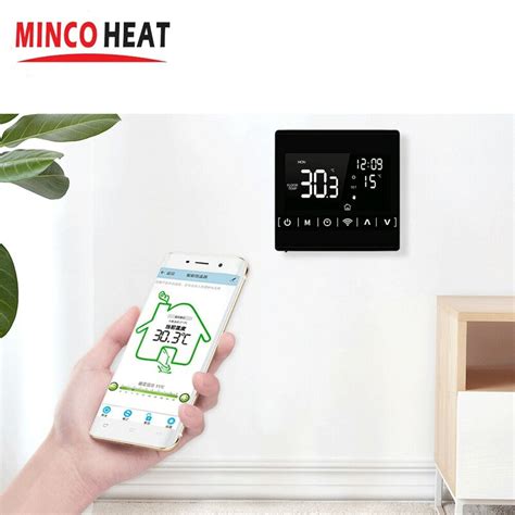 리모콘 온도 조절기 실내 온도 조절기 와이파이 110v 120v 230v 모든 터치 스크린 온도 조절기 가열 냉각 및 통풍구