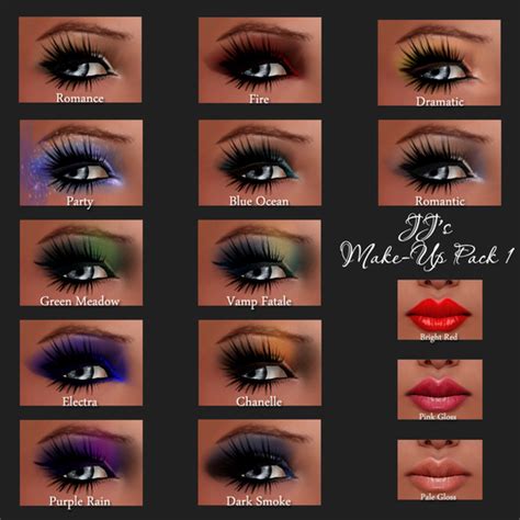 Second Life Marketplace Make Up Pack 1