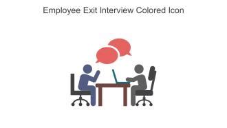 Employee Exit Interview Colored Icon In Powerpoint Pptx Png And Editable Eps Format PPT Template