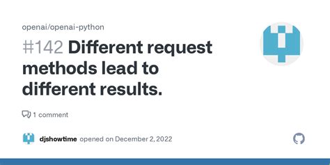 Different Request Methods Lead To Different Results · Issue 142