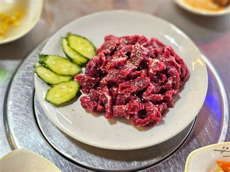 울산 언양 맛집 교동 구이구이포차 육회 깍두기 추천 네이버 블로그