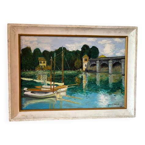 Bateau Sur Un Fleuve Selency