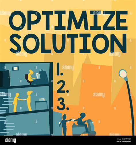 Sign Displaying Optimize Solution Business Overview Process Of Finding
