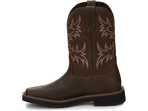 Justin Driller Western Work Boot Soft Toe Tan 11 Dm Us