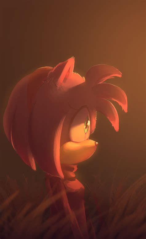 Knockabiller Amy Rose Sonic Series Absurdres Highres 1girl