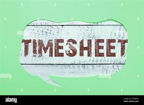 Conceptual Display Timesheet Conceptual Photo Graphical Representation Of Period Time On Which