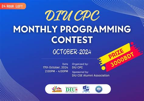 Diu Cpc Computer And Programming Club On Linkedin Only 24 Hours Left
