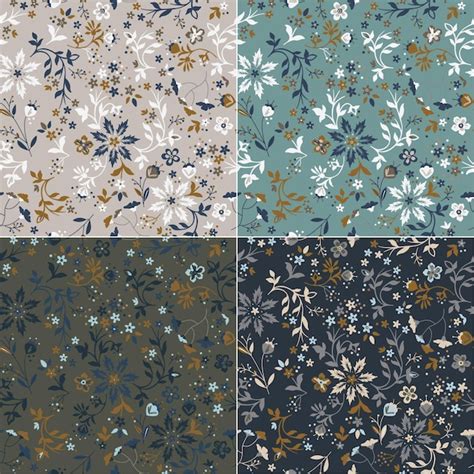 Premium Vector Flora Pattern Seamless Repeating Flower Pattern Desig06