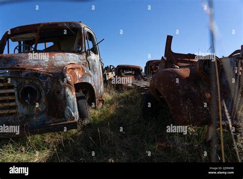 Horopito New Zealand April 9 2022 Enormous Smash Palace Vehicle