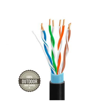 Ethernet Lan Network Cat5e Outdoor Cable In Black Itechcables