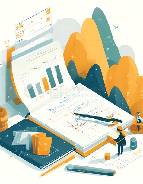 报表ai数字艺术 报表图表平面插画 Ai平面元素免费下载png格式2688像素编号70753336 千图网