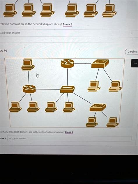 solved how many broadcast and collision domains are in the network