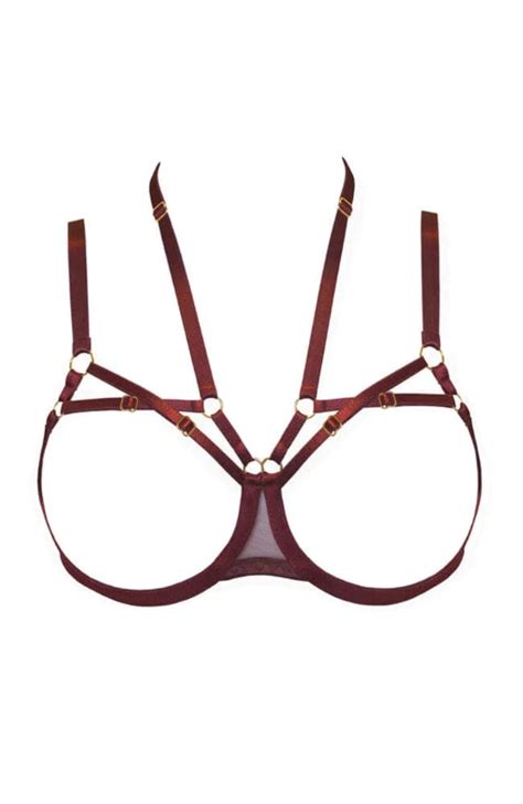Bordelle Dia Ouvert Wire Bra Sheer
