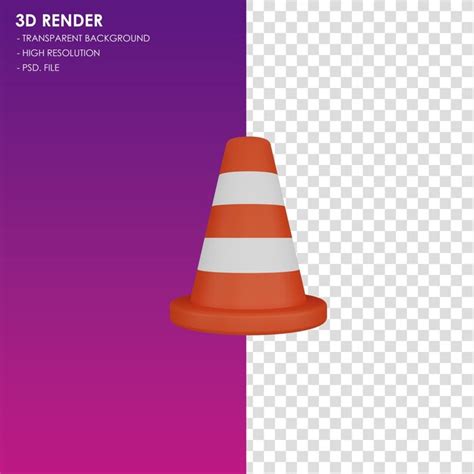 Premium Psd D Icon Cone