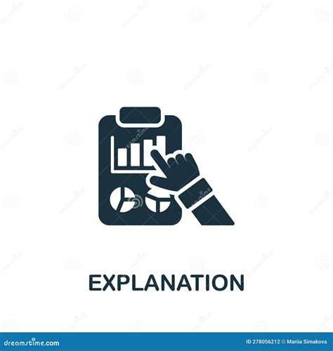 explanation icon monochrome simple sign from critical thinking
