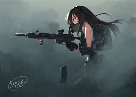 Safebooru 1girl Absurdres Bangs Black Gloves Black Hair Blue Eyes