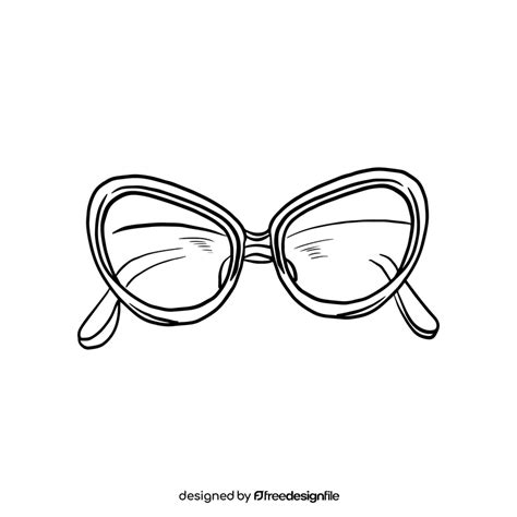 Sunglasses Clipart Black And White