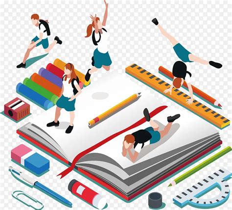 精美学习的学生插画png图片素材下载图片编号8923753 Png素材网