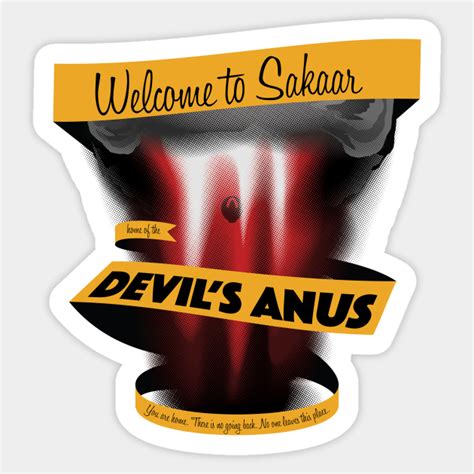 The Devils Anus Thor Sticker Teepublic