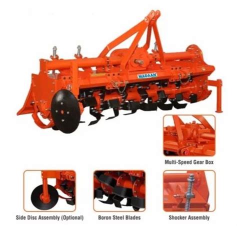 24 5 Feet Rotary Tiller Multi Speed Rotavator 30 HP At 70000 Piece