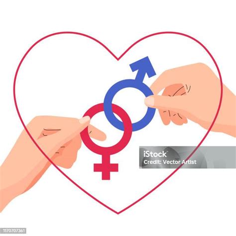 세계 성적 건강의 날 벡터 일러스트 포스터 개념 커플 손 들고 연결 된 성별 기호 배너 배경 템플릿입니다 플랫 그래픽 디자인