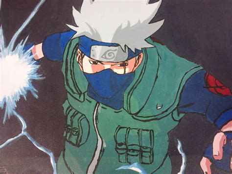 Kakashi Raikiri Pintura By Tazawa On Deviantart