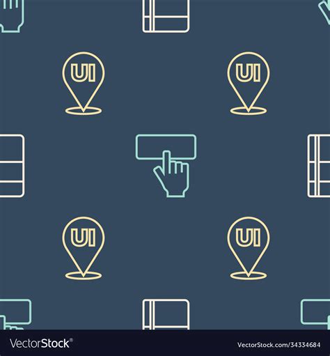 Set Line Sketchbook Or Album Ui Ux Design Vector Image