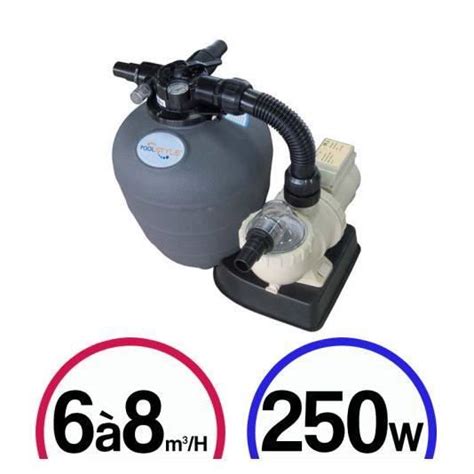 Kit de filtration piscine 6 à 8m³ h Poolstyle Pompe 250W
