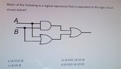 Solved Which Of The Following Is A Logical Expression That Chegg Com