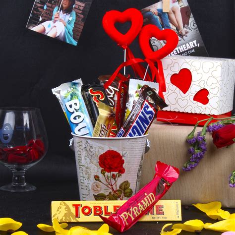 Love Hamper Of Imported Assorted Chocolates Chocolate Delivery Online
