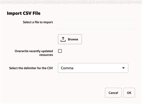 Importing Customizations From A Csv File