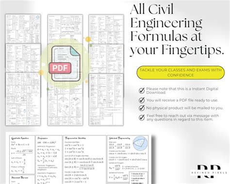 Civil Engineering Construction Formulas Important Formula For Civil