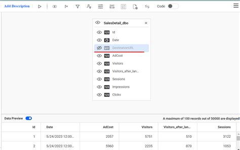 if a column is hidden at the data source level can it still be