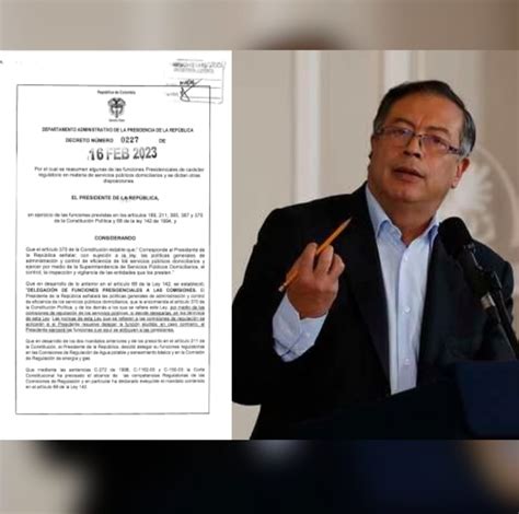 Petro asume la regulación de los servicios públicos
