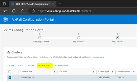 ‎how to download a vxrail s day 1 json configuration file used to
