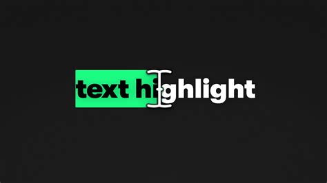text highlight everything framer