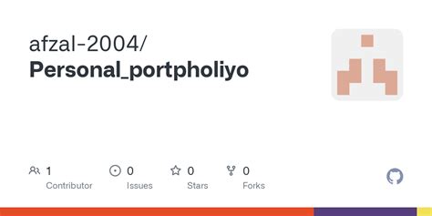Github Afzal Personal Portpholiyo