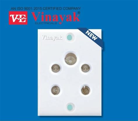 Vinayak White 3 Pin Electrical Sockets At ₹ 74 Piece In Mumbai Id