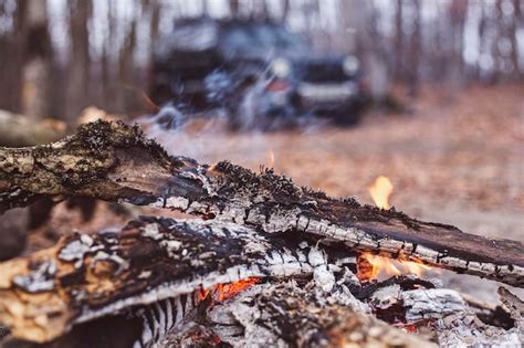 Premium Photo A Small Fire Is Burning