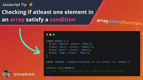 Swapnil Mane On Linkedin Javascript Tip ⚡ Yesterday We Saw How We Can Check If All Elements In An