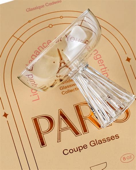 Paris Coupe Cocktail And Champagne Glasses Modern Glassware Collecti