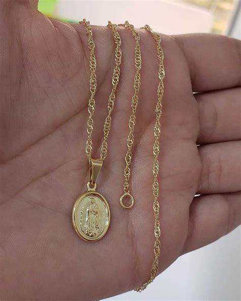 Arriba 100 Foto Cadenas De Oro Para Mujer De La Virgen De Guadalupe