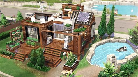 Eco Modern Tiny House The Sims 4 Pace Construct Easy Home Plans Vrogue