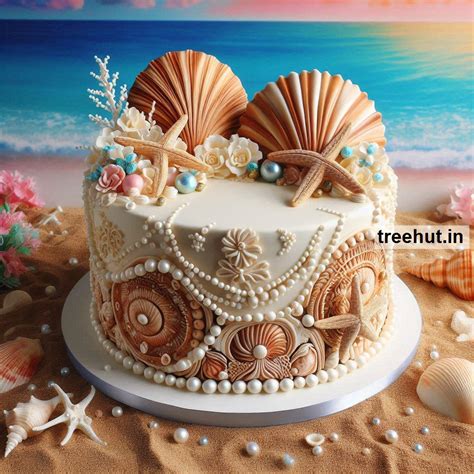 Sea Shells Cake Decoration Ideas