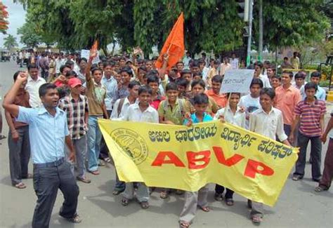 Abvp Stages Protest At District Collectorate